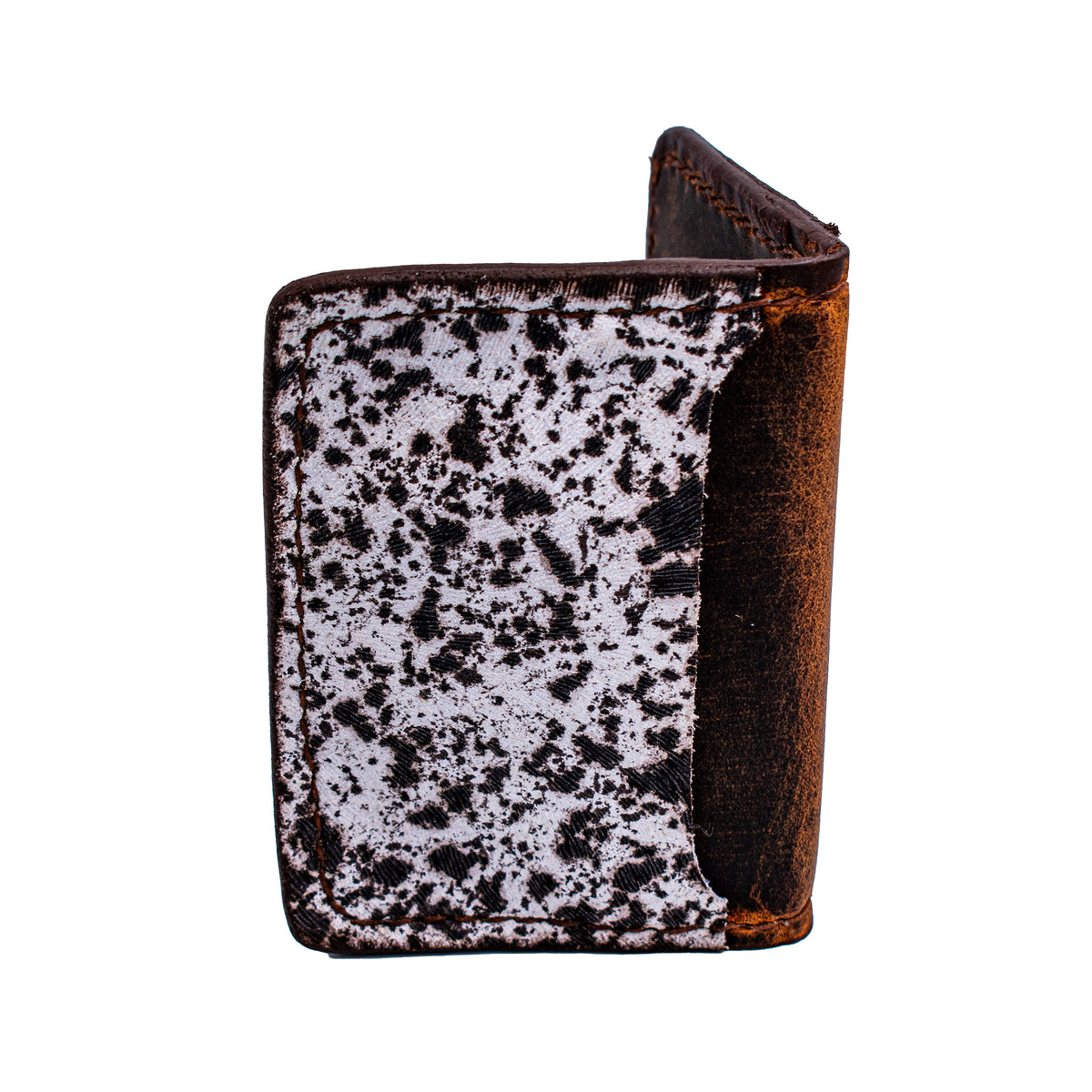 Alma Wallet with Holstein Print – Alma Leather